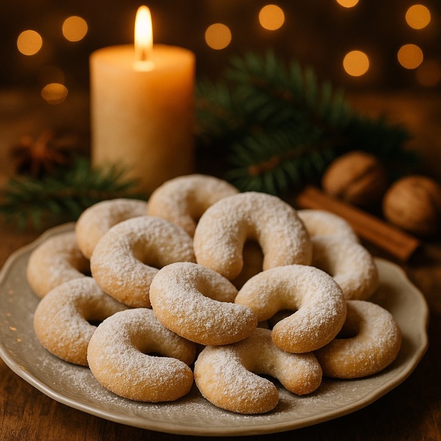 Recept na vanilkové rožky s orechami – Evigrin.sk